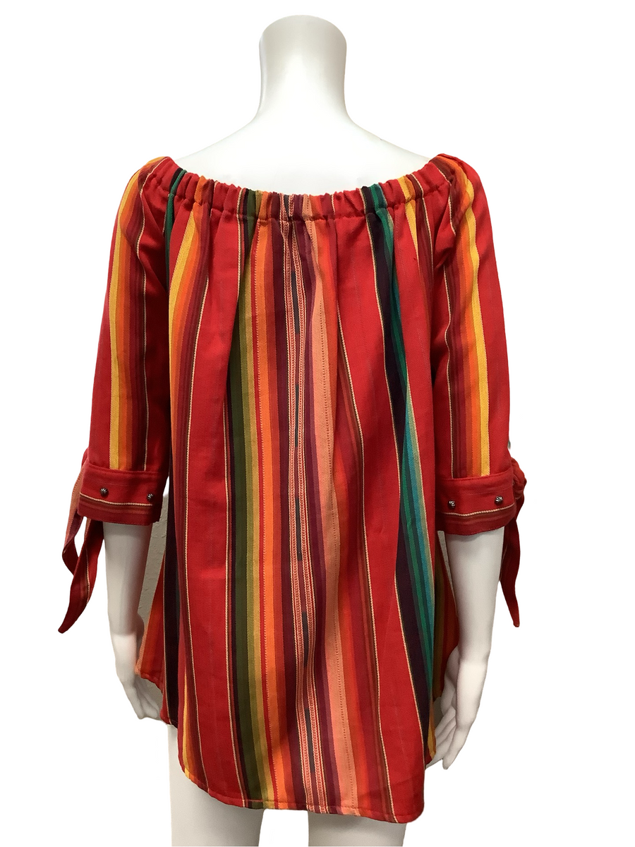 Silverado Top Striped Western Rese Serape Size: XL – Stash Boutique